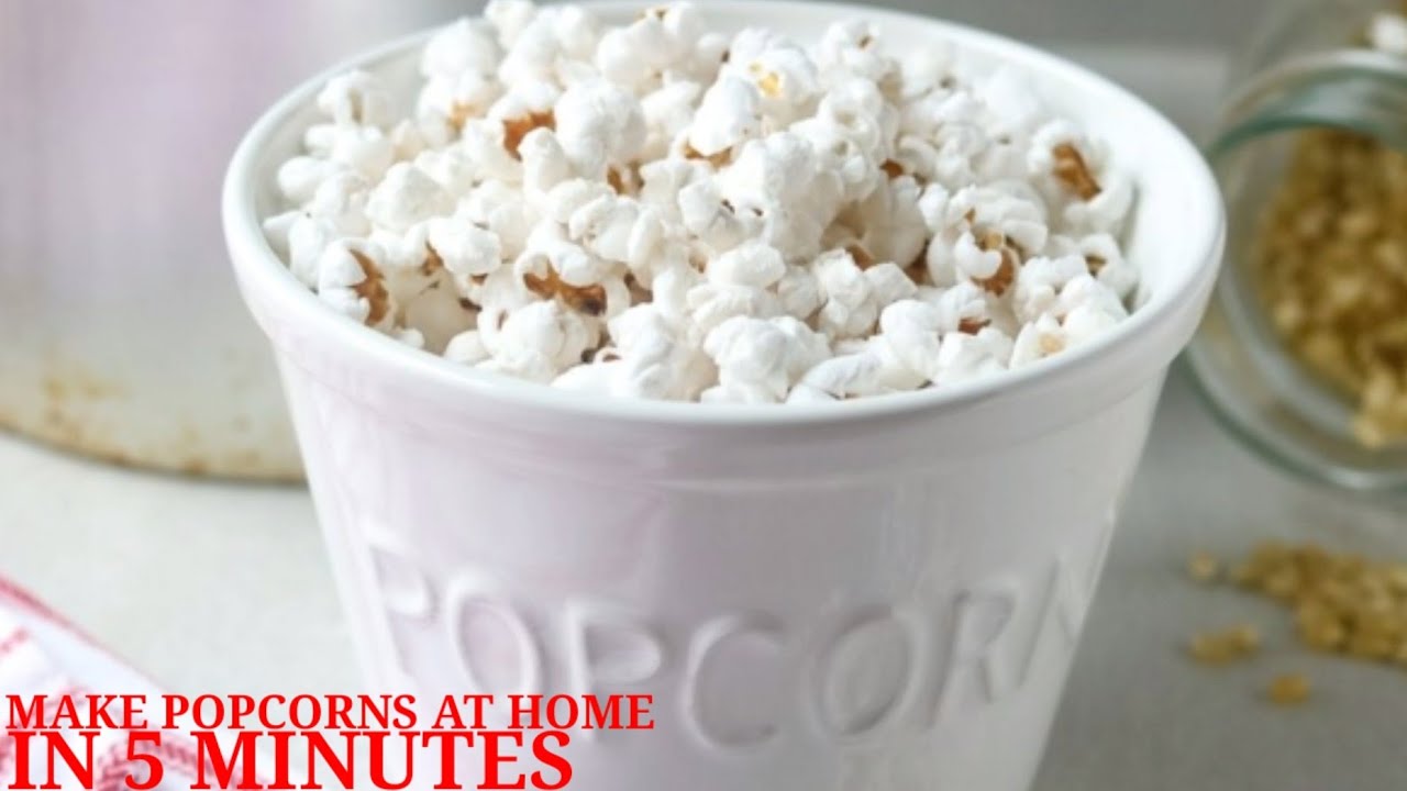 Popcorns easy and simple recipe in 5 minutes | Recipes by Samreen - YouTube