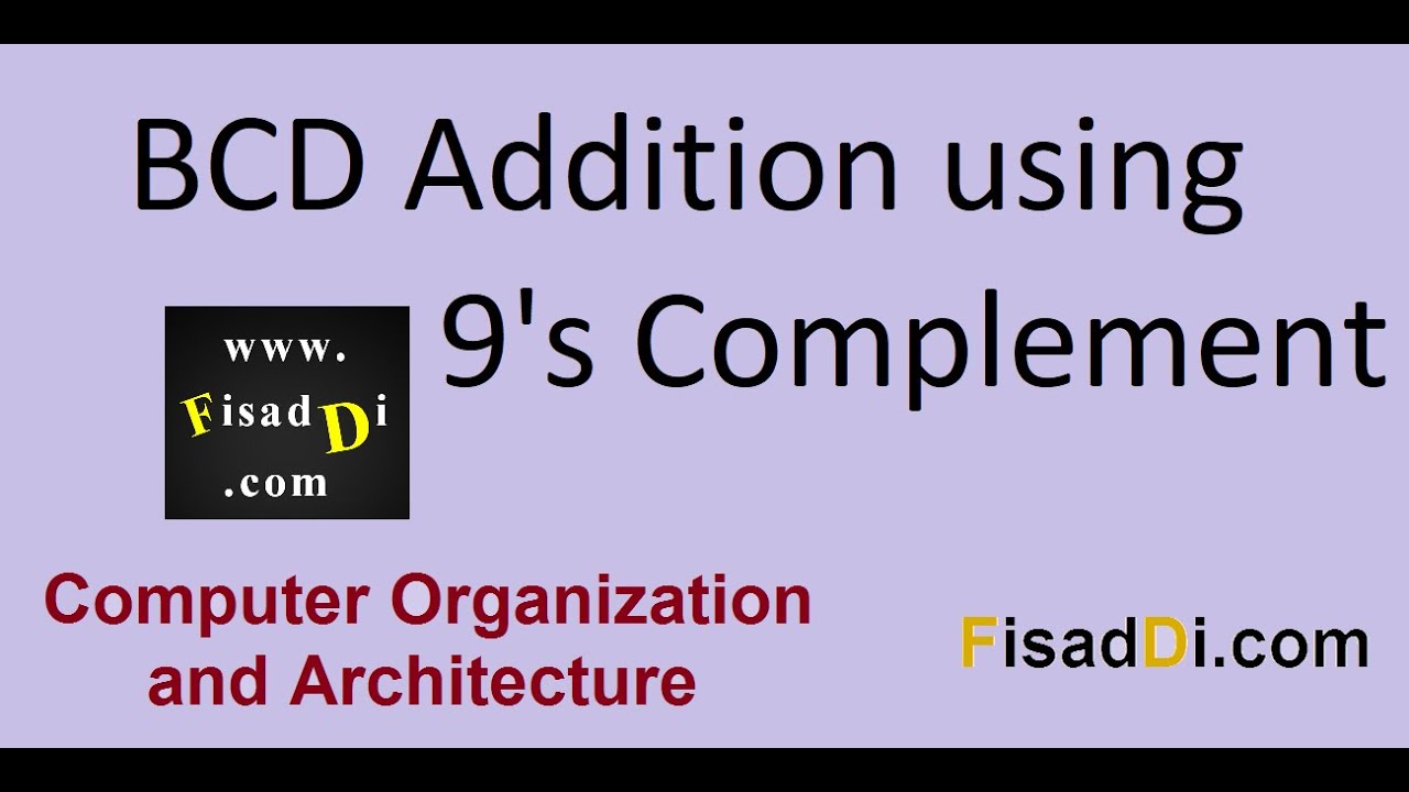 $23 : BCD Subtraction using 9's Complement [In Hindi] - YouTube