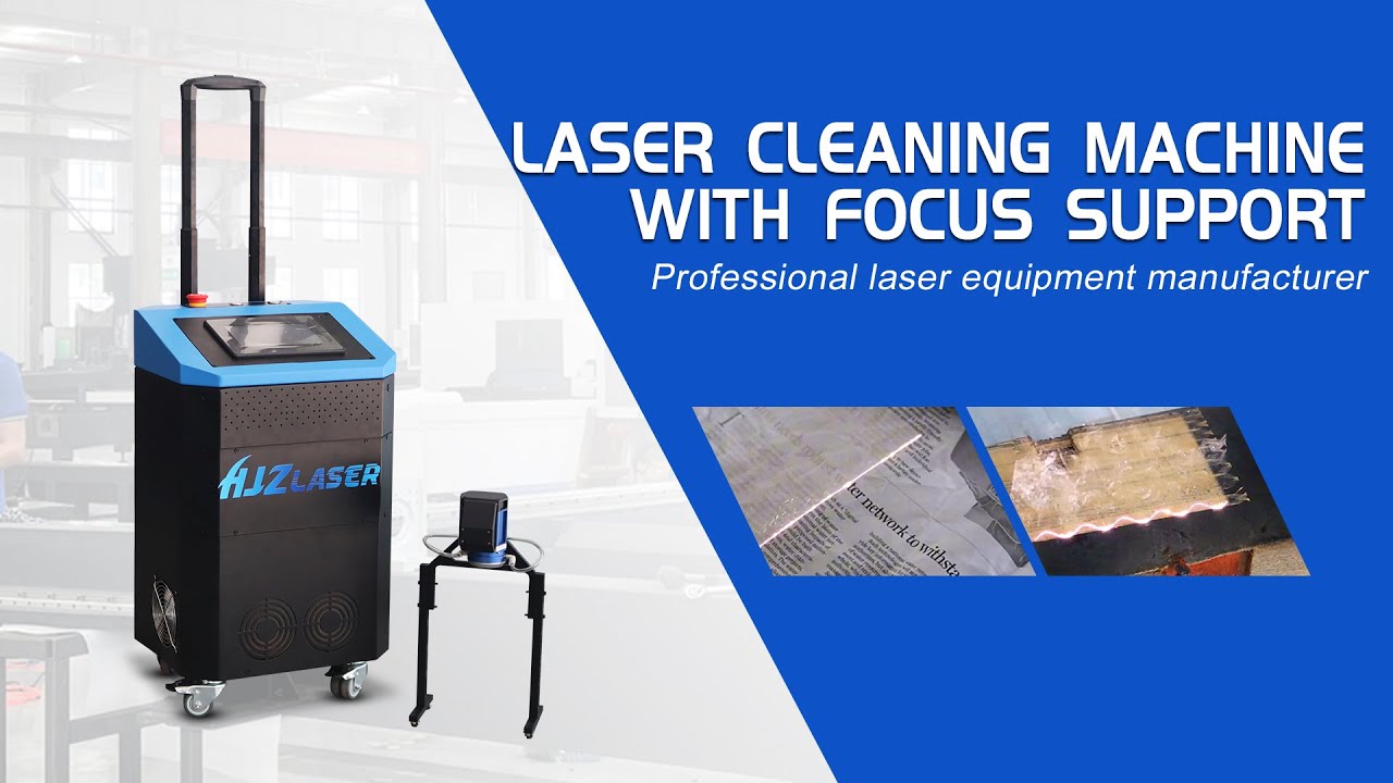 Trolley box laser cleaning machine with focal length bracket # ...