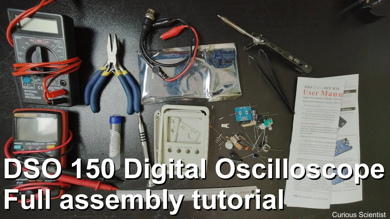 DSO150 15001K DIY Oscilloscope Assembly Walkthrough - YouTube