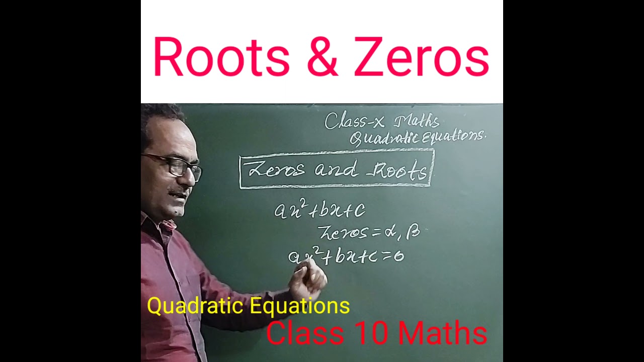 Roots & Zeros | Quadratic Equations Class 10th Maths Chapter 4 #shorts ...
