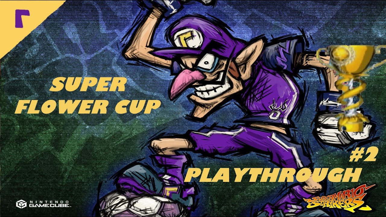 "Super Flower Cup Waluigi" Part 2/3 Super Mario Strikers | Mario Smash ...