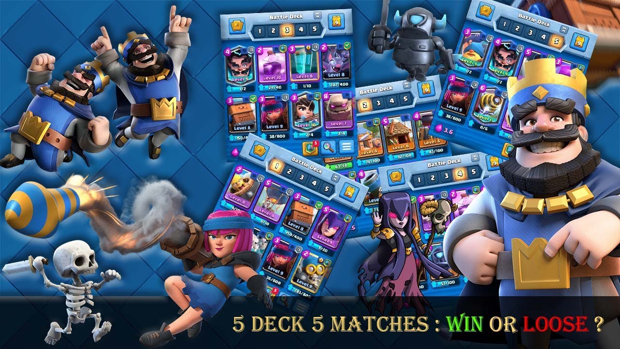 "Royal Rumble (5 desk 5 games)": An intense 1v1 battle - YouTube