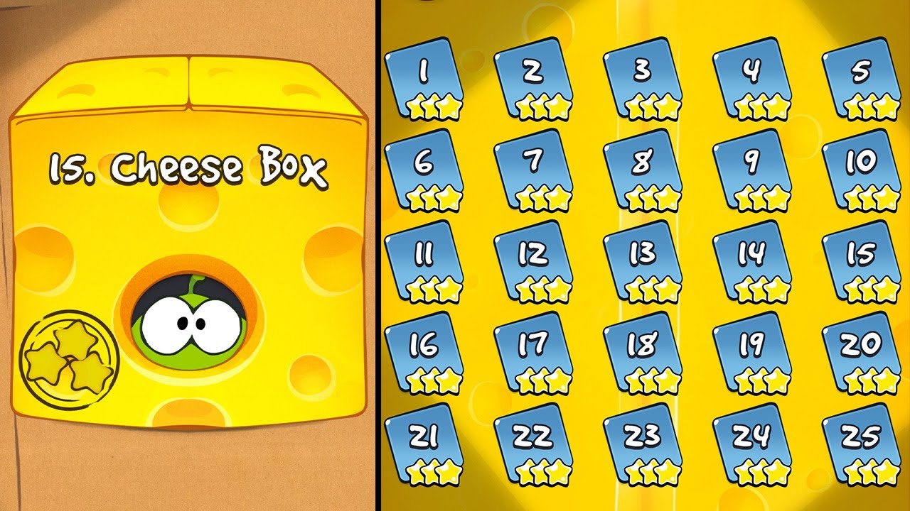 Cut the Rope GOLD - Chapter 15 Cheese Box - All 25 Levels (15-1 to 15 ...