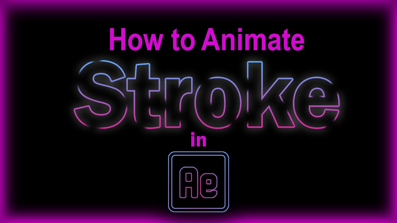 How to animate Stroke in After Effects - YouTube