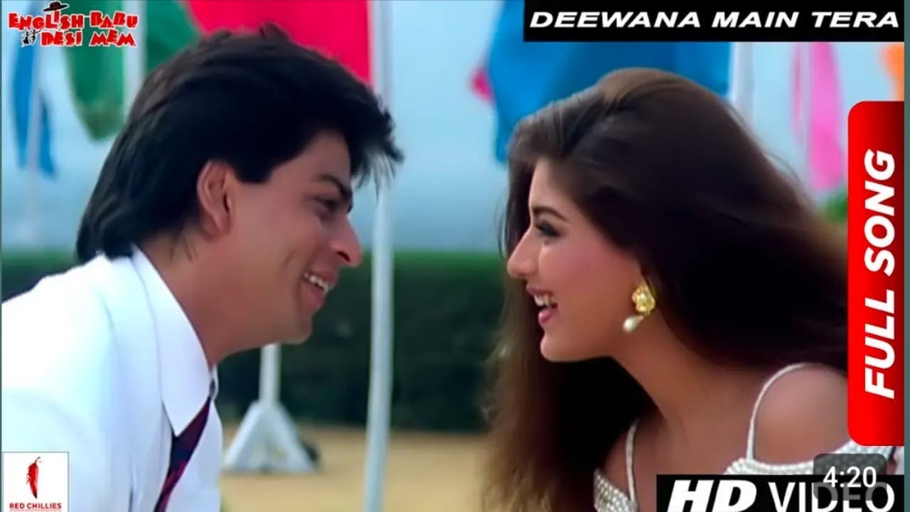 Deewana Main Tera Deewana | Kumar Sanu, Alka Yagnik | English Babu Desi ...