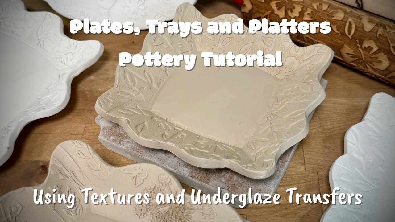 Making Plates, Trays, and Platters with Textured Rims - YouTube