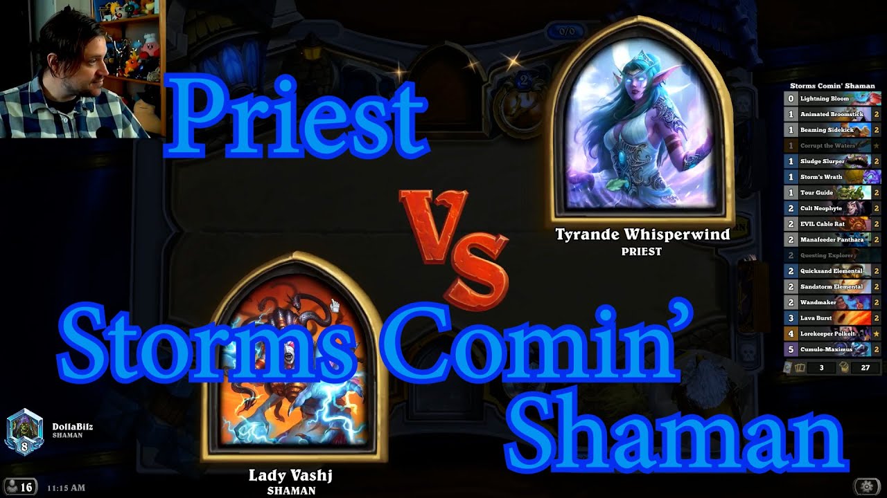 Storms Comin' Shaman v Priest | Hearthstone - YouTube