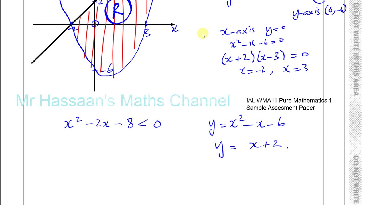 EDEXCEL IAL P1 new Sample Assesment Paper 2018 Q5 Equations ...
