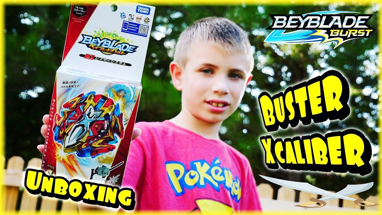 Beyblade Burst BUSTER XCALIBER Unboxing / Review / Battle vs Emperor ...