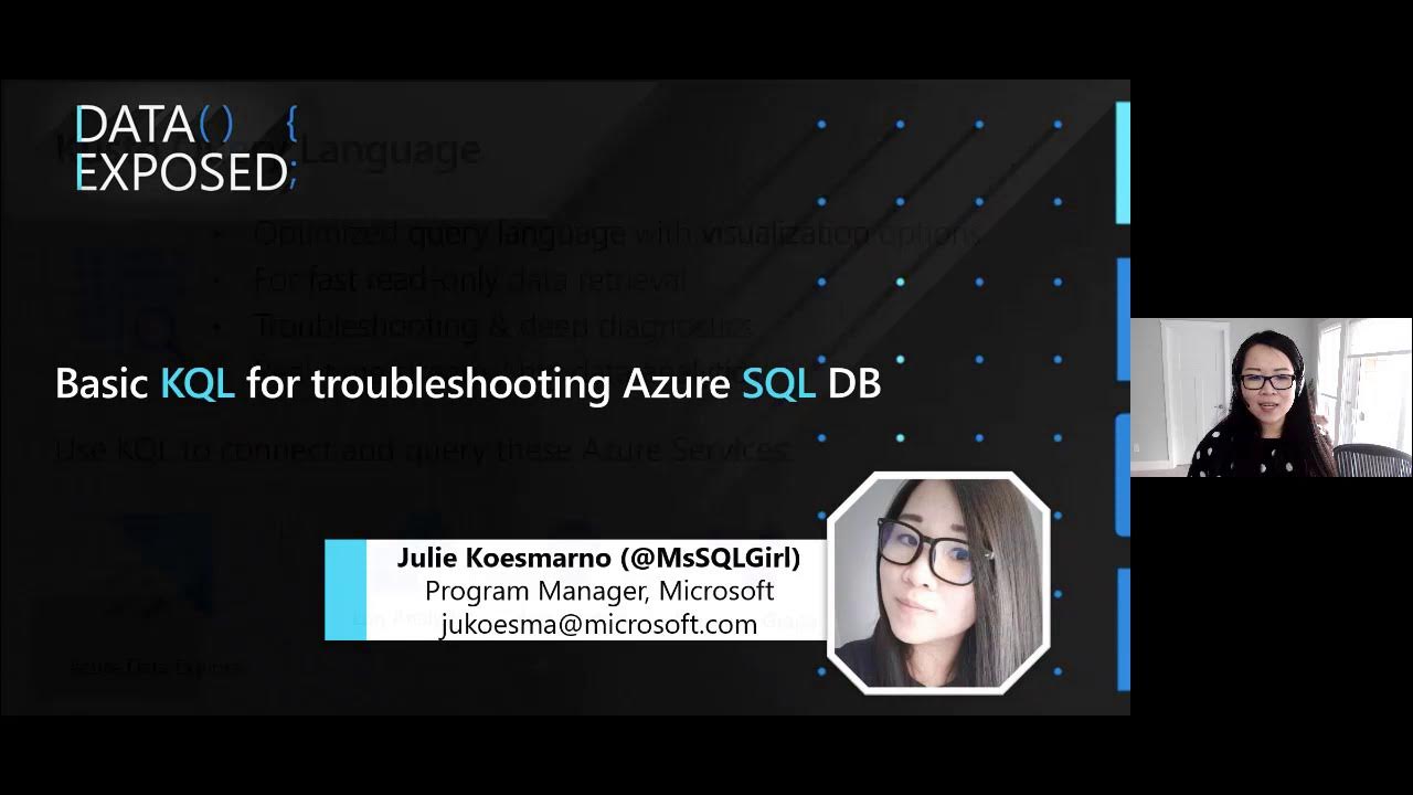 Basic KQL for Troubleshooting Azure SQL DB | Azure SQL and ADF Event | Data Exposed Special ...