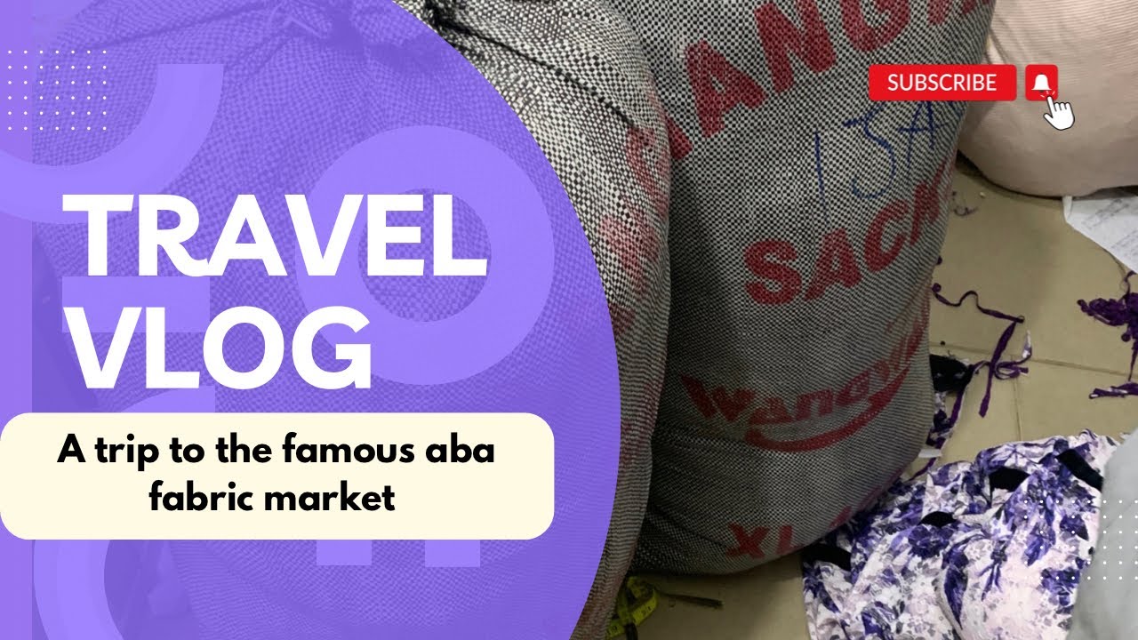 A short vlog on my bulk fabric shopping trip to Aba shopping centre ...