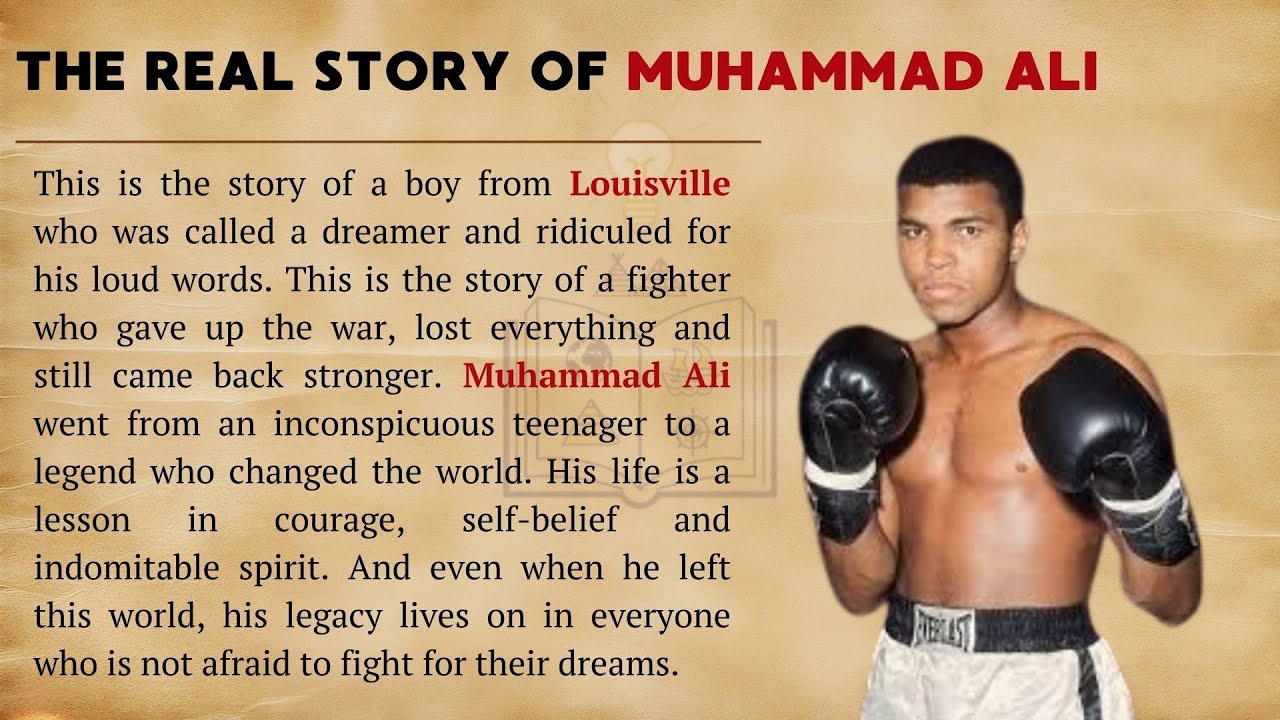 THE REAL STORY OF MUHAMMAD ALI || Learn English Through Story ...