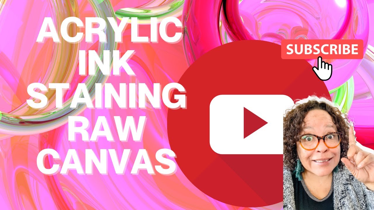 Staining Canvas With Acrylic Paint 30 Days of Art Day 11 - YouTube