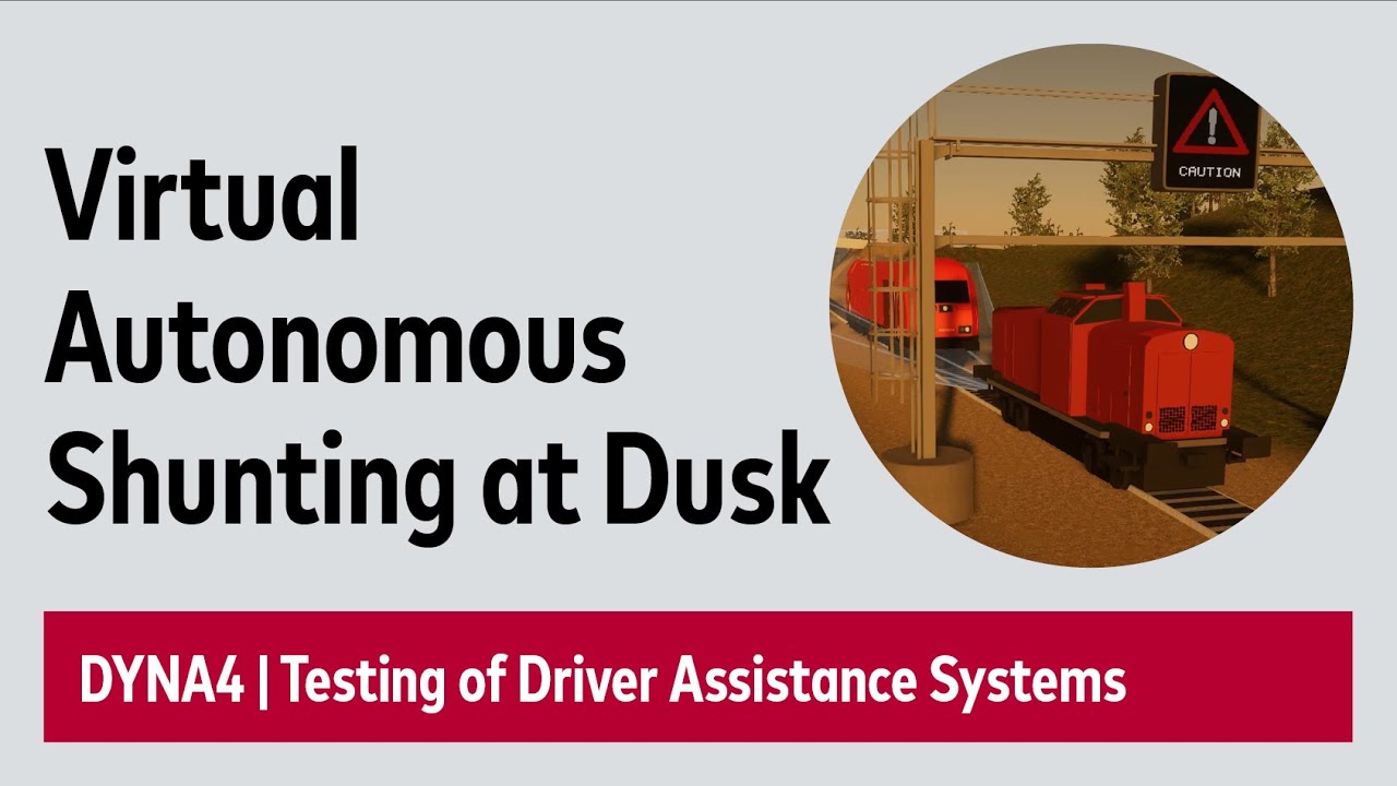 Virtual Autonomous Shunting at Dusk | Vector #DYNA4 | ADAS Testing for ...