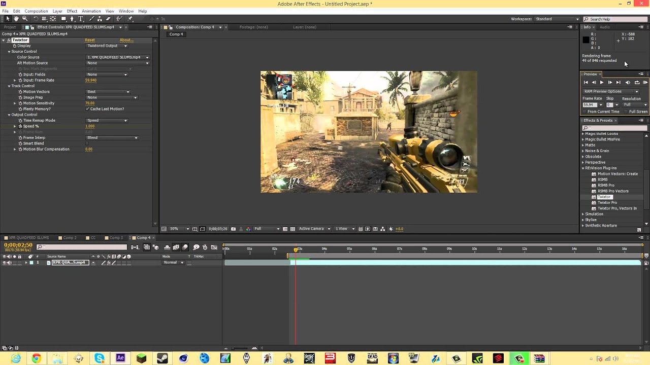 How to use Twixtor In CS6 Tutorial - YouTube