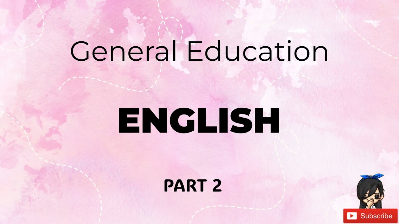 Gen Ed | English | LET Reviewer Part 2 - YouTube