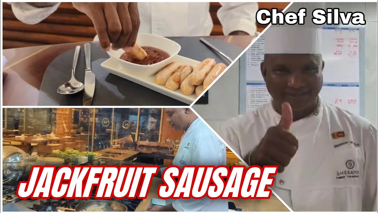 Chef silva making jackfruit sausages - YouTube