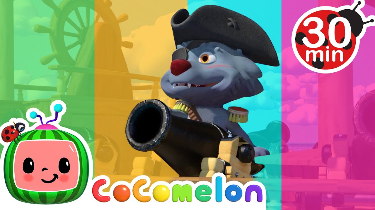 Pirate Wolf vs Sailor Pigs! ⚓ | CoComelon Nursery Rhymes & Kids Songs ...