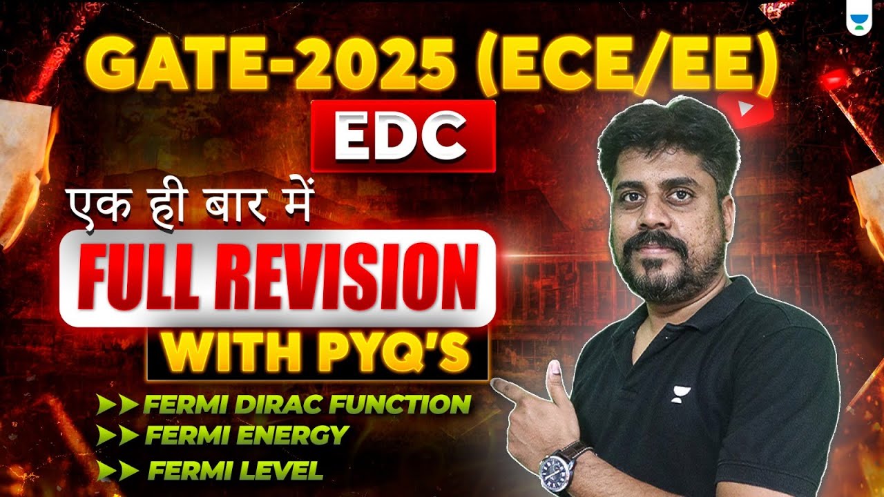 GATE 2025 ECE | EDC Full Revision in One Shot 🔥 | PYQs Solved ...