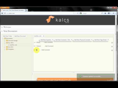 A Quick Introduction to kalcs.com