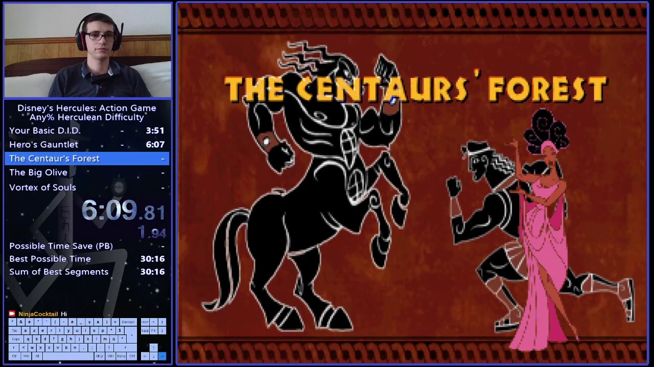 Disney's Hercules: Action Game Any% Herculean Difficulty Speedrun in 30 ...