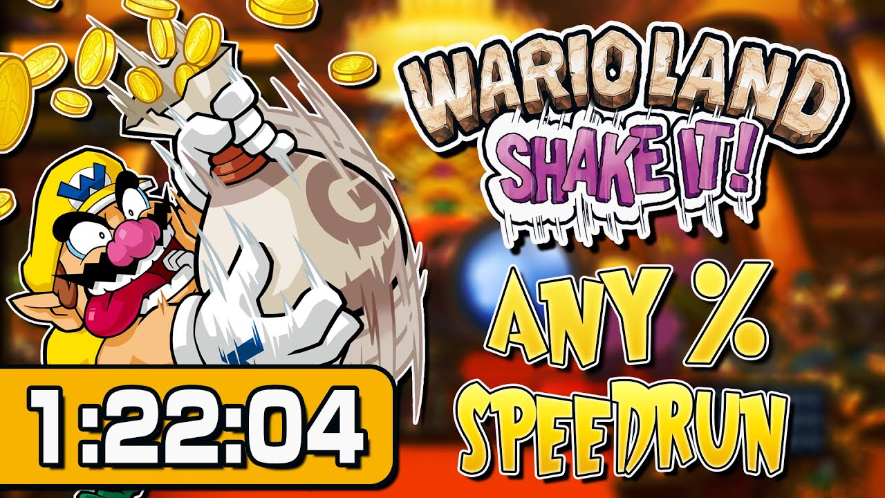 Wario Land: Shake It! - Any% Speed Run World Record - 1:22:04 - YouTube