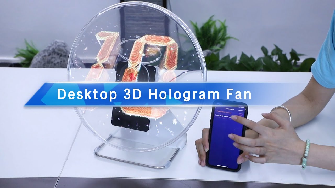 Mini 30 cm Desktop 3D Hologram Fan | Creative Display and Application ...