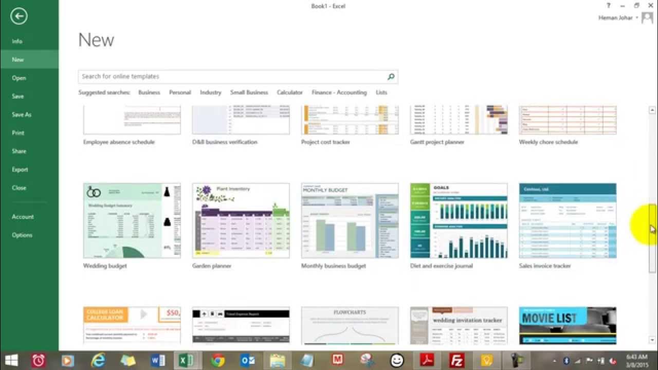 How To Use Templates In Excel - YouTube