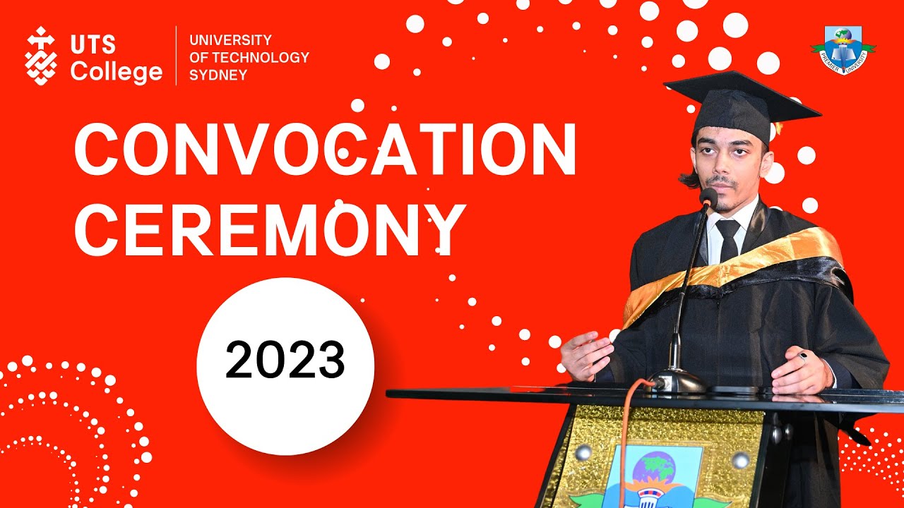UTS Student Sarbaaz at the 1st UTS Convocation 2023 - YouTube
