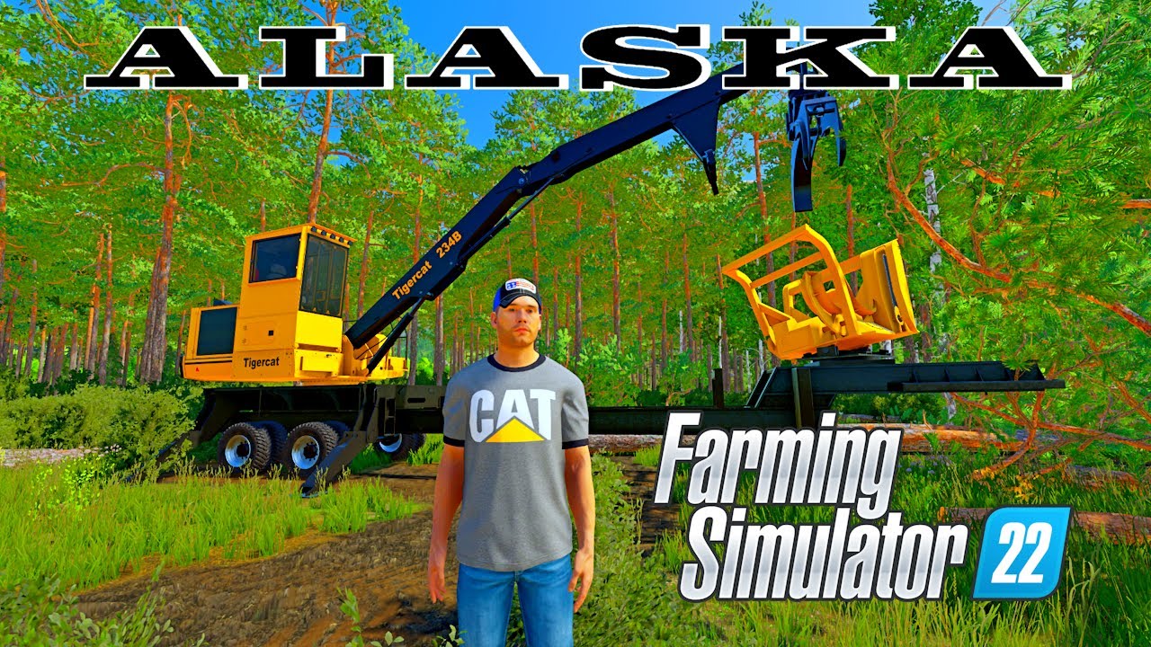 Dredge Creek Alaska EP. 3 || processing wood with the Tigercat 234B ...