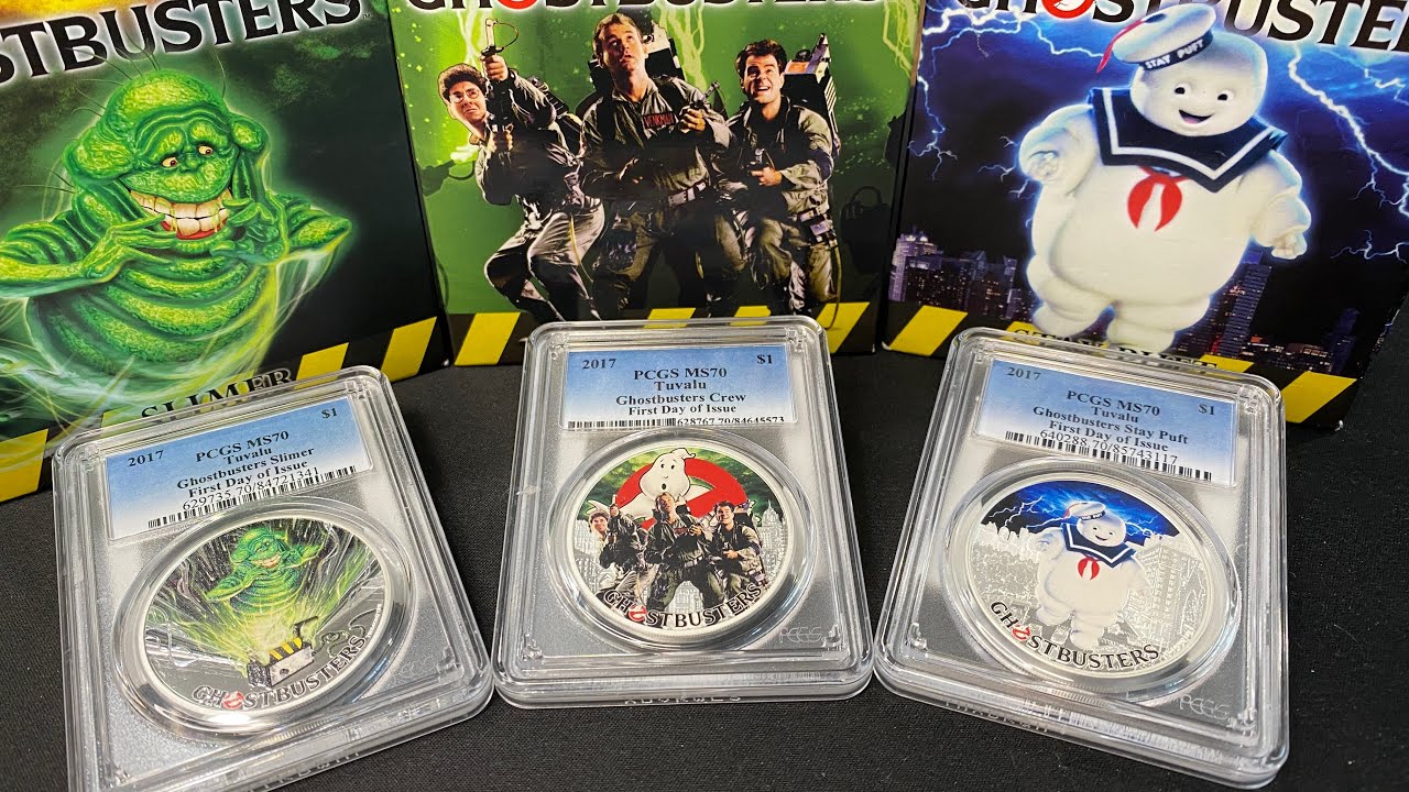 NEW COIN DAY! Ghostbusters Tuvalu Coin Series. - YouTube
