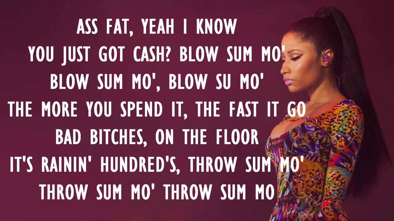 Nicki Minaj - Throw Sum Mo Verse Lyrics - YouTube