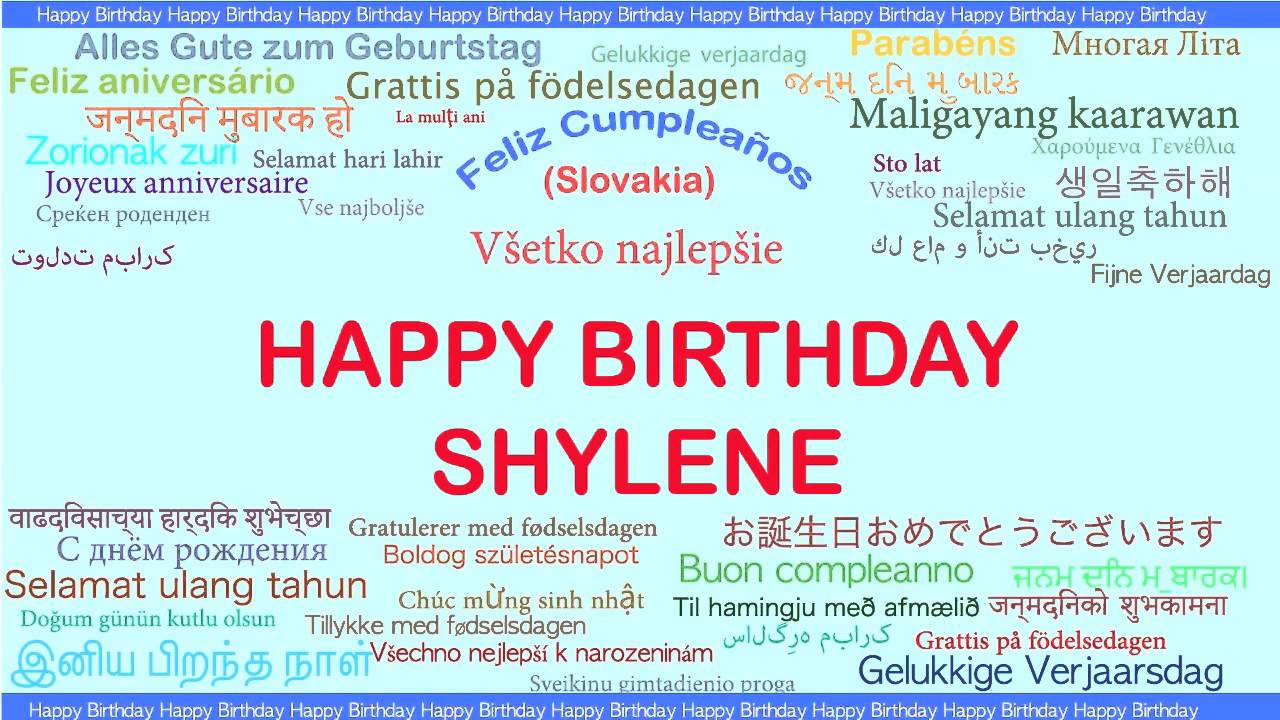Shylene Languages Idiomas - Happy Birthday - YouTube