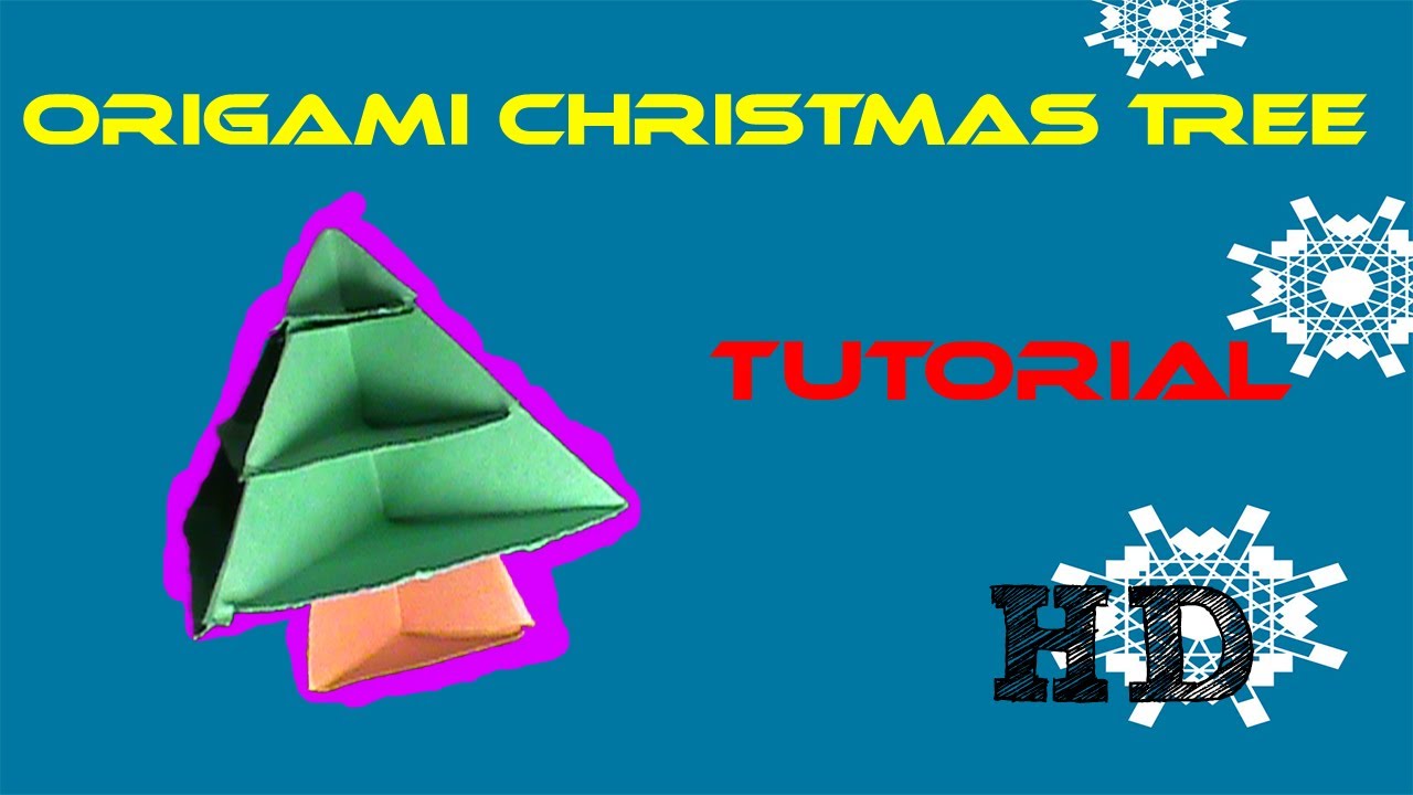 How To Make An Origami Christmas Tree (Tutorial) - YouTube
