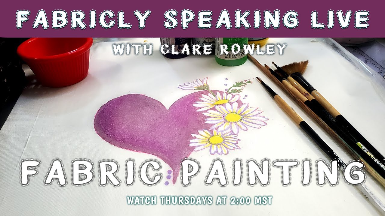 Fabric Painting Tutorial - Make your own fabric! - YouTube
