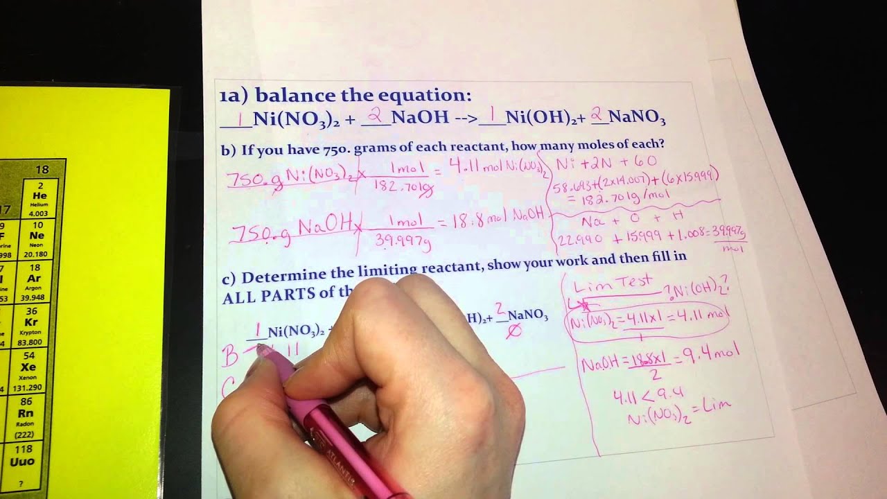 Big stoich problem part 2 - YouTube