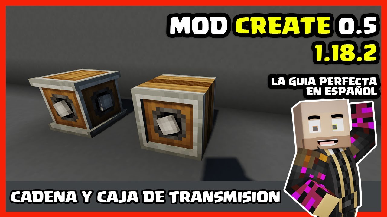 CADENA Y CAJA DE TRANSMISION - Mod Create 1.18.2 Tutorial Guía Básica ...