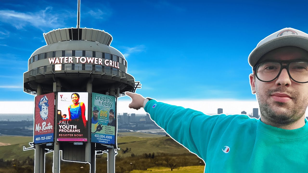 I Eat Inside a Water Tower Restaurant! - YouTube