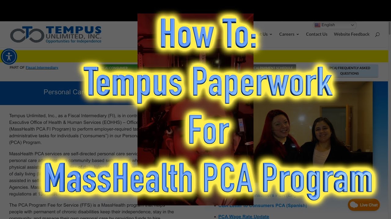 How to: New Hire Paperwork for MassHealth PCA Program with Tempus - YouTube