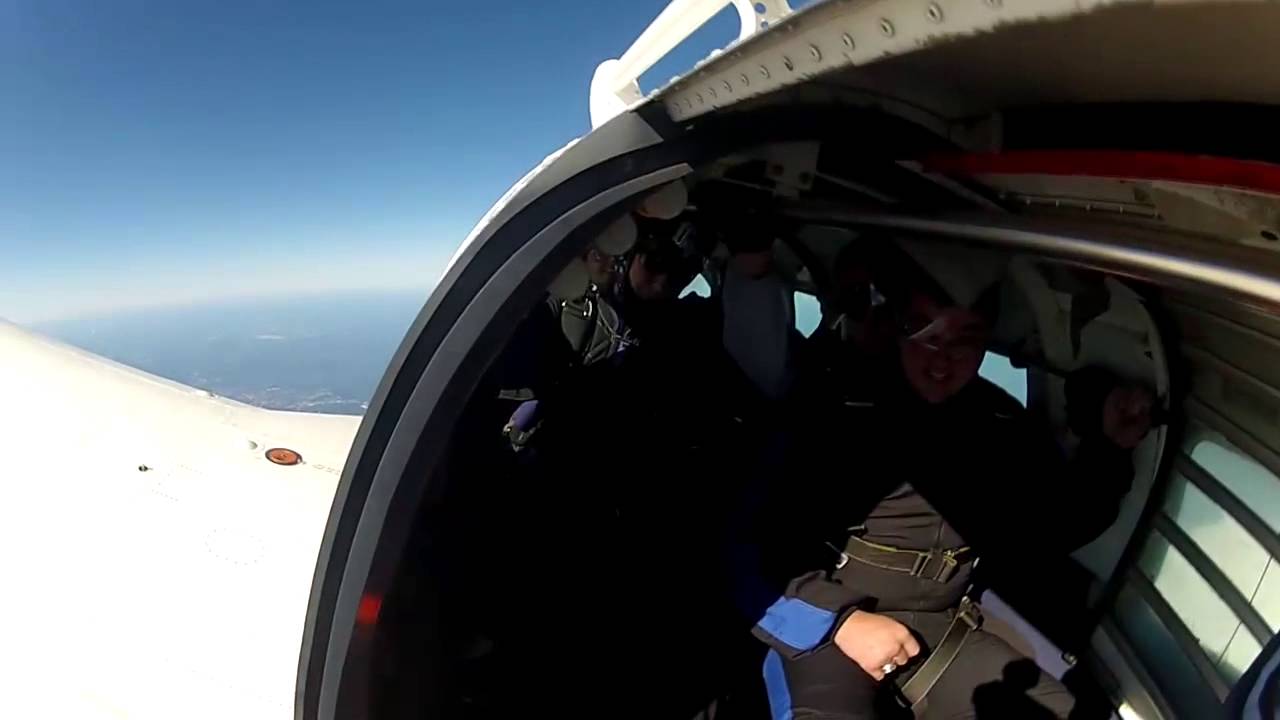 Josh's First Tandem Skydive - Triangle Skydiving Center - YouTube