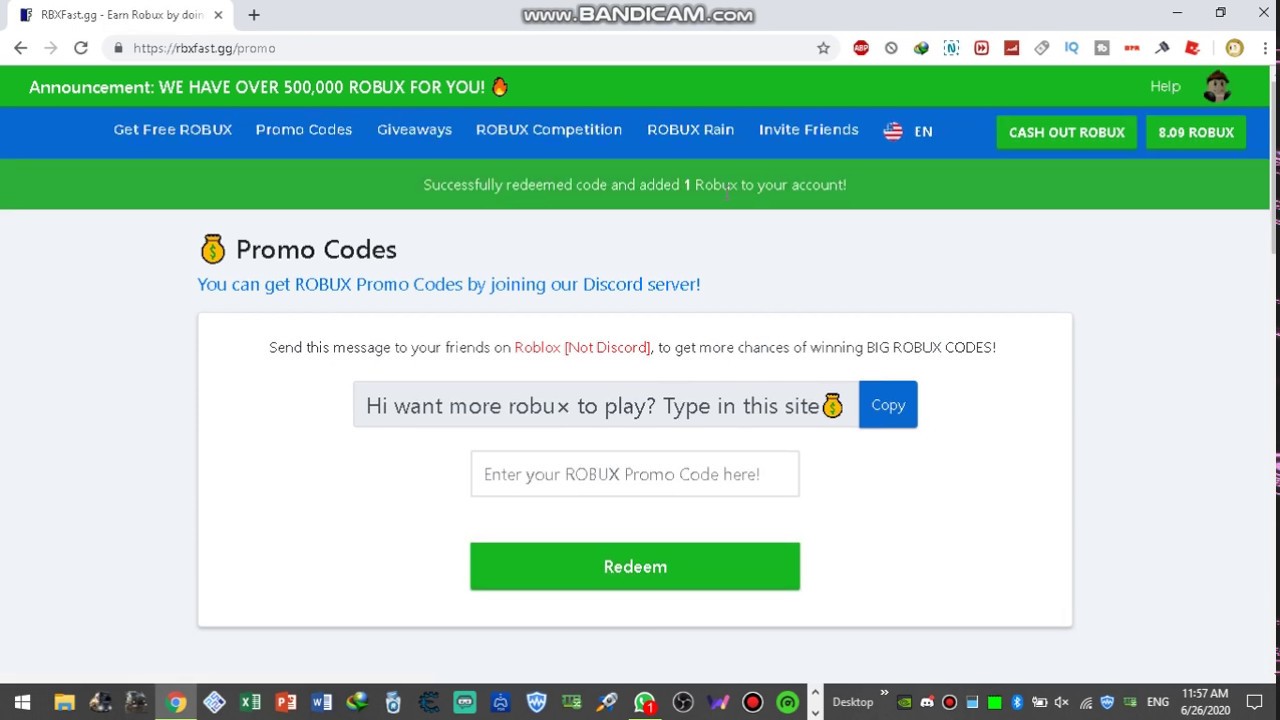 RBXFAST.GG PROMO CODE 6/26/2020 - YouTube