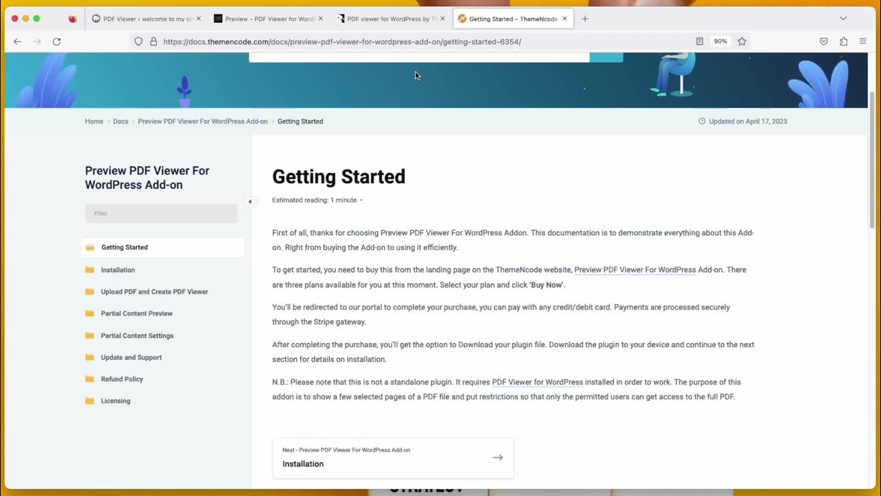 Getting Started | Preview PDF Viewer For WordPress Addon | Documentation Part 1 - YouTube