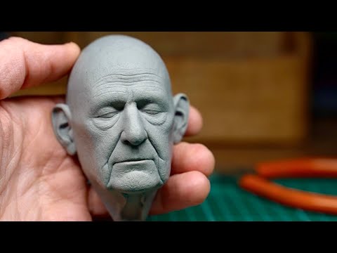 Creating a Realistic Face in Polymer Clay: Sculpting an Old Man