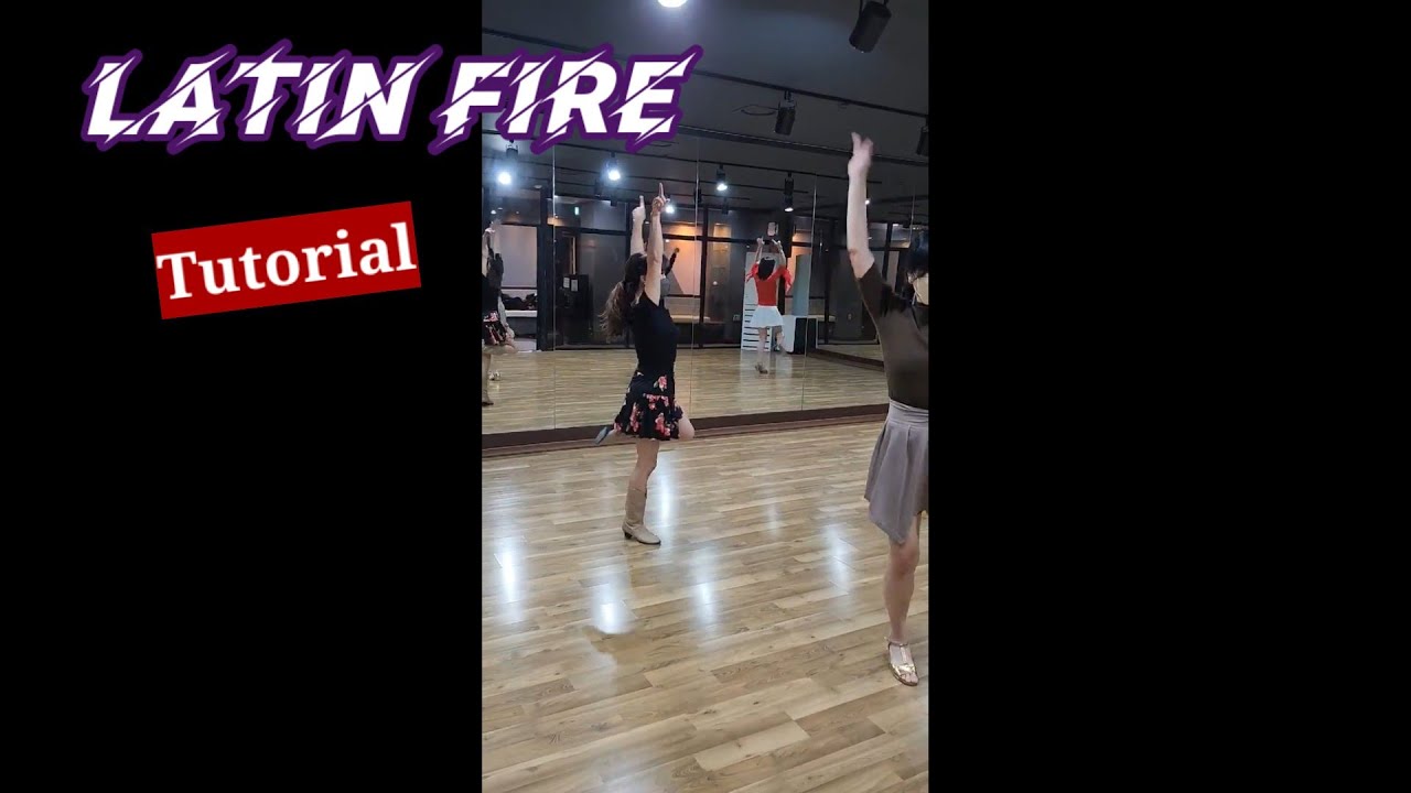 👠#Latin Fire LineDance #Easy lntermediate#라틴파이어 라인댄스#Tutorial#woeyeonlinedance - YouTube