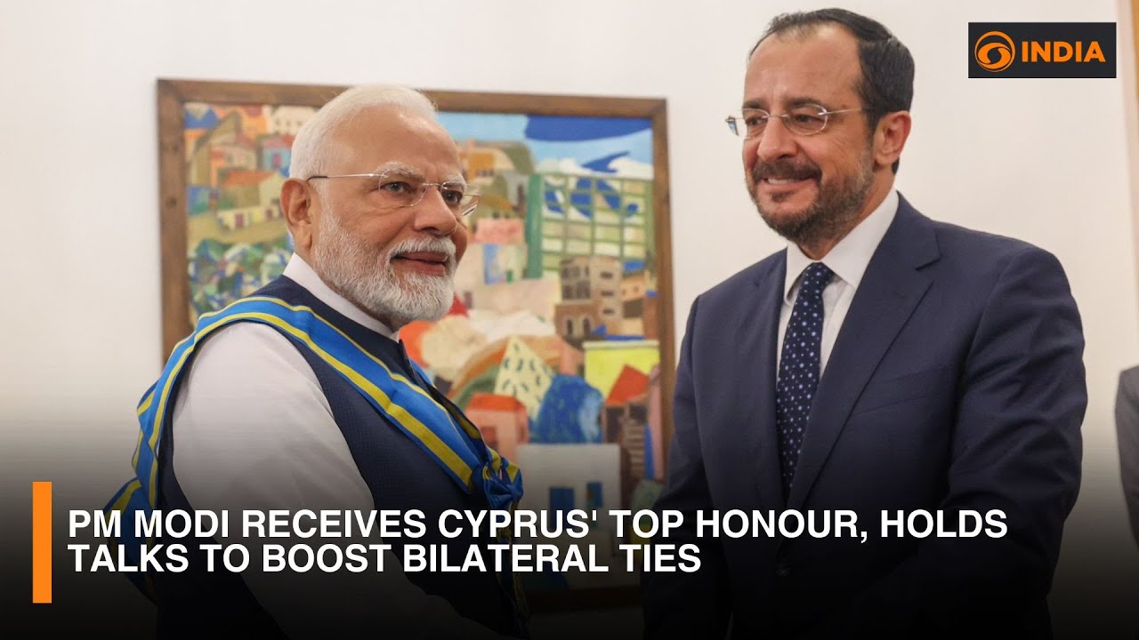 PM Modi receives Cyprus' top honour, holds talks to boost bilateral ...