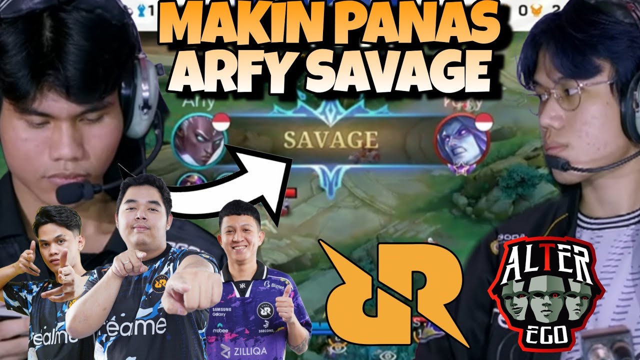 ARFY SAVAGE !! JAGO BANGET WOI !! MAKIN MEMANAS !! RRQ VS ALTER EGO MATCH 2 - MPL S15 WEEK 8 ...