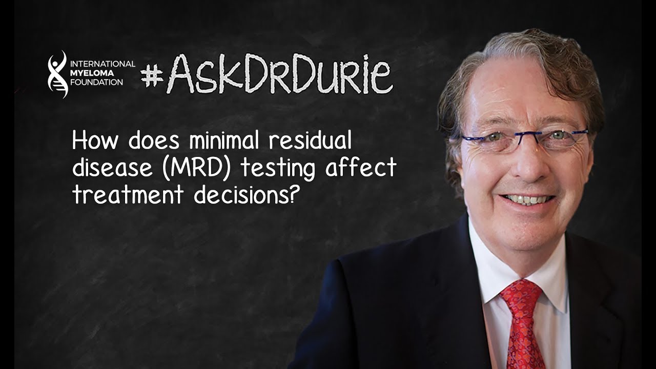 How does minimal residual disease (MRD) testing affect treatment ...