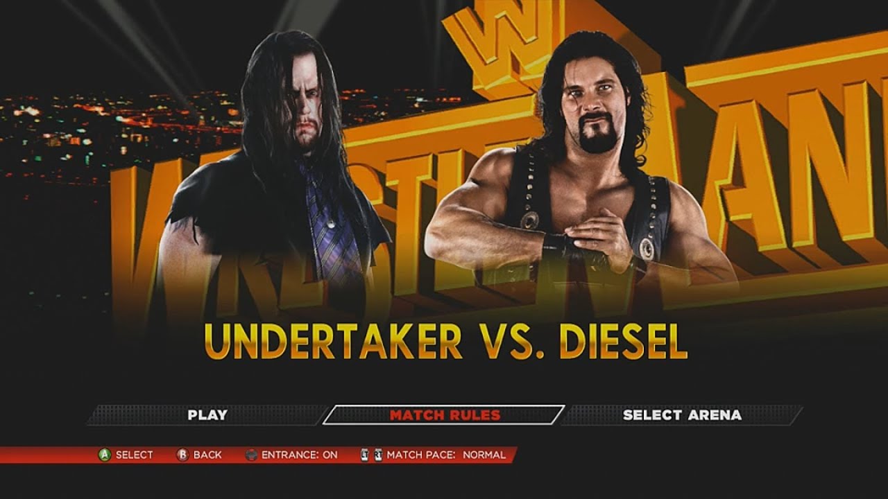 #01 - Lutas Clássicas: Undertaker VS Diesel - WWE 2K14 - YouTube