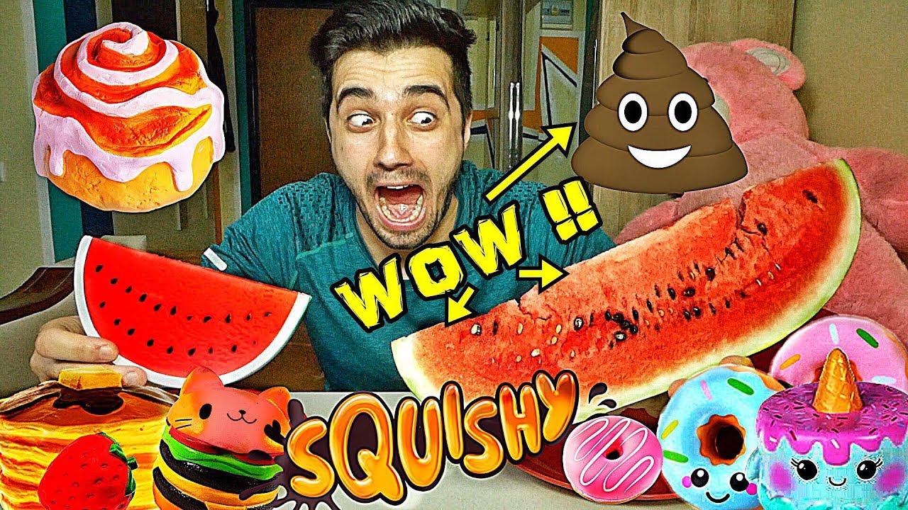 SQUISHY FOOD vs. REAL FOOD 2 !! (CRAZY CHALLENGE) - YouTube